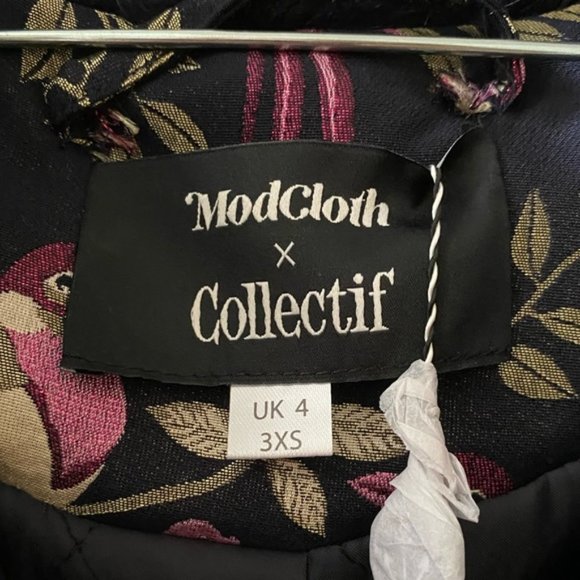Modcloth | Jackets & Coats | Modcloth X Collectif Caron Jacquard Coat ...